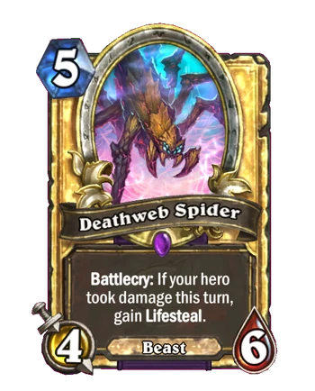 Deathweb Spider - Hearthstone Wiki