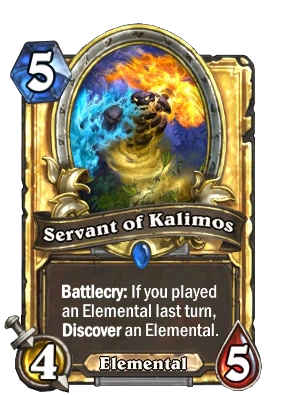 Servant of Kalimos (boss) - Hearthstone Wiki