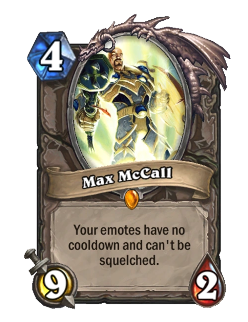 Max McCall (Credits card) - Hearthstone Wiki