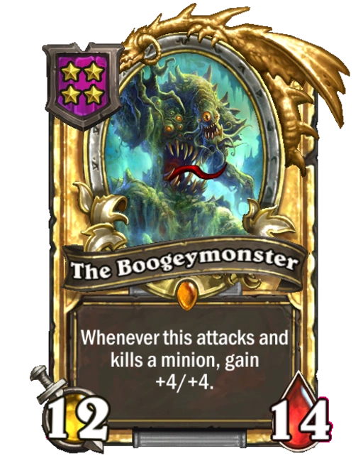 Battlegrounds/The Boogeymonster (golden) - Hearthstone Wiki