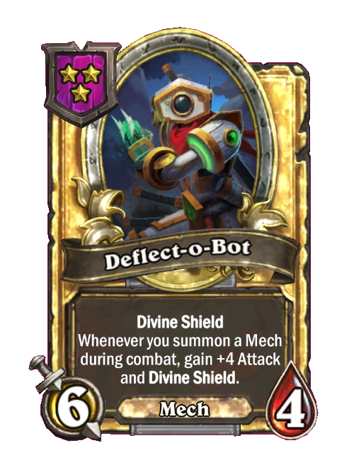 Battlegrounds/Deflect-o-Bot (golden) - Hearthstone Wiki