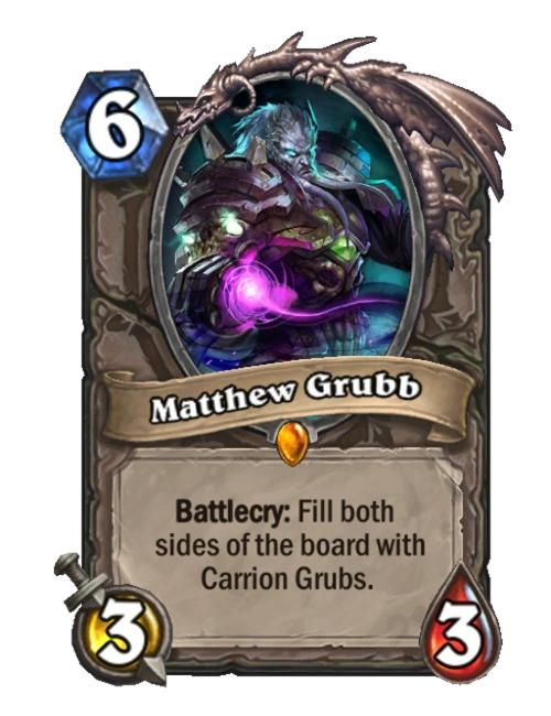 Matthew Grubb (Credits card) - Hearthstone Wiki
