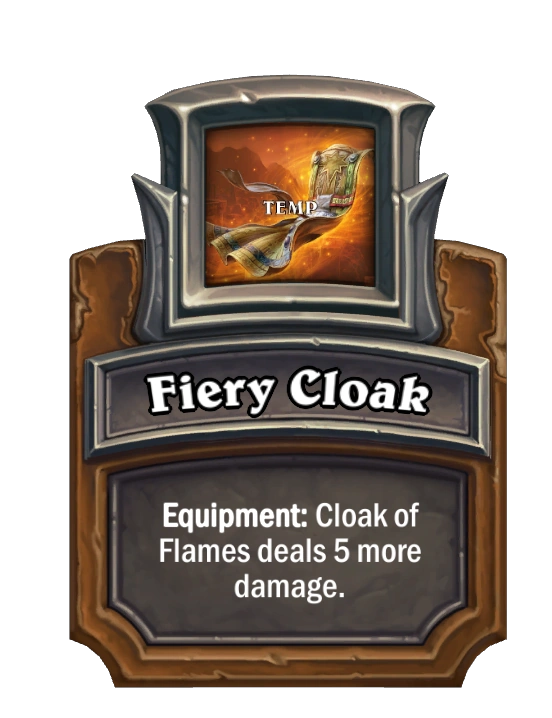 Mercenaries/Fiery Cloak - Hearthstone Wiki