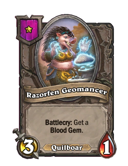 Razorfen Geomancer - Hearthstone Wiki