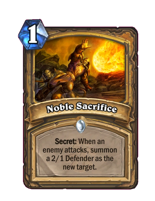 Noble Sacrifice (Core) - Hearthstone Wiki