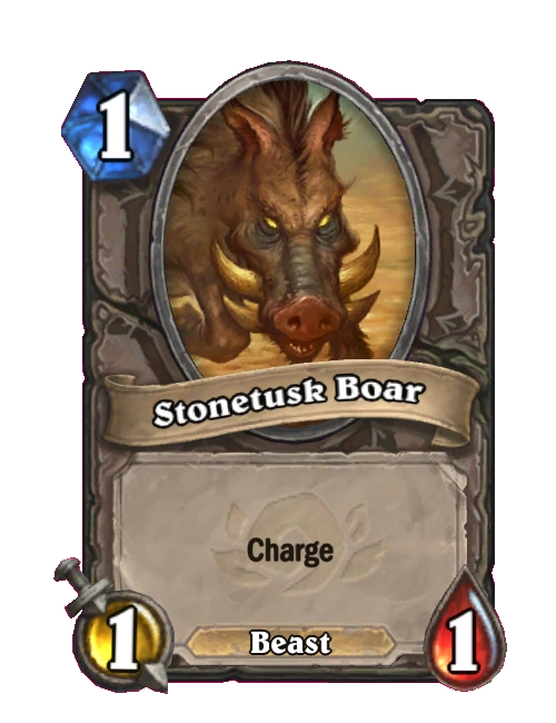 Stonetusk Boar (Classic) - Hearthstone Wiki