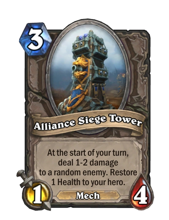 Alliance Siege Tower - Hearthstone Wiki