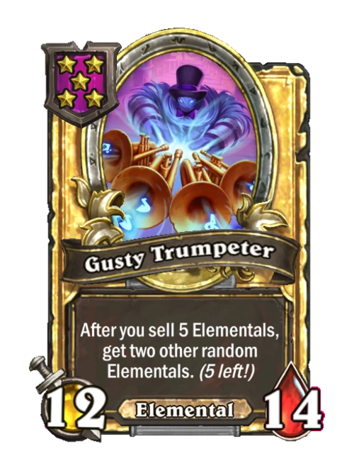 Battlegrounds/Gusty Trumpeter (golden) - Hearthstone Wiki