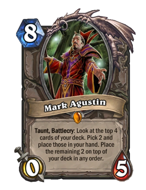 Mark Agustin (Credits card) - Hearthstone Wiki