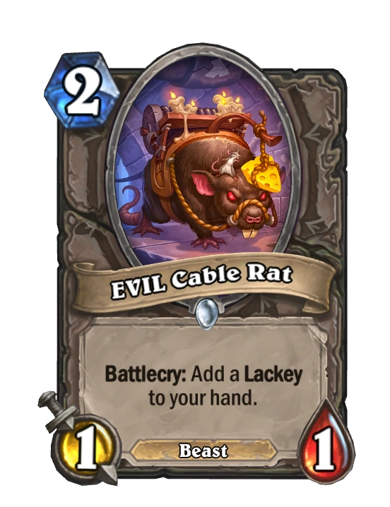 EVIL Cable Rat (boss) - Hearthstone Wiki