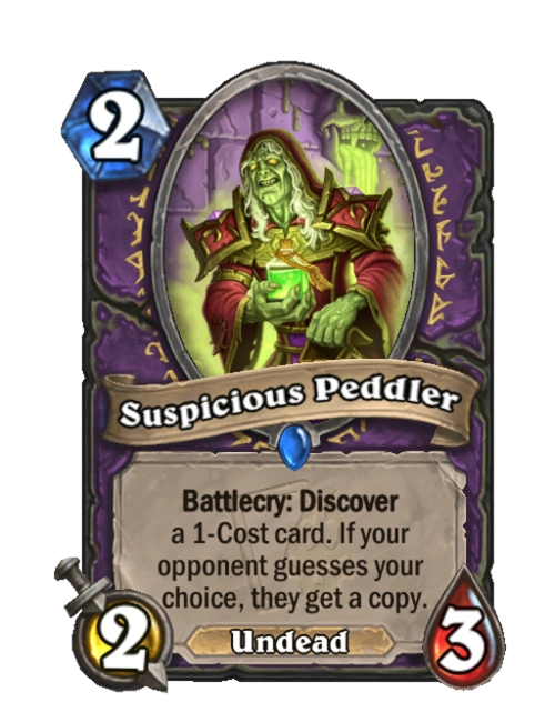 Suspicious Peddler - Hearthstone Wiki