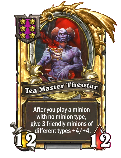 Battlegrounds/Tea Master Theotar (golden) - Hearthstone Wiki