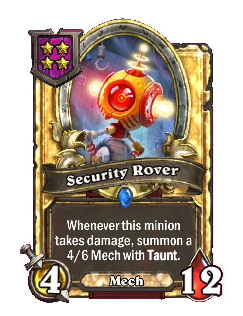 Security Rover (golden) - Hearthstone Wiki