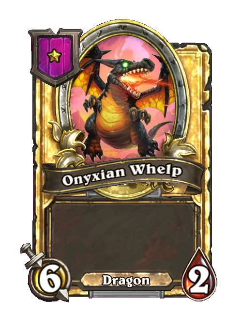 Battlegrounds/Onyxian Whelp (golden) - Hearthstone Wiki