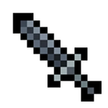 Minecraft Iron Sword Transparent Background