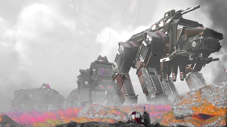 Factory Strider Convoy - Helldivers Wiki