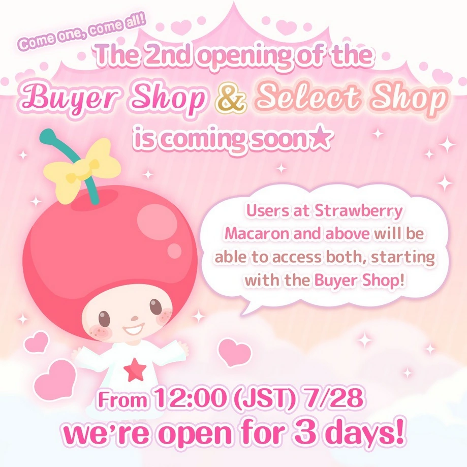 Buyer Shop July 2022 | Hello Sweet Days Wiki | Fandom