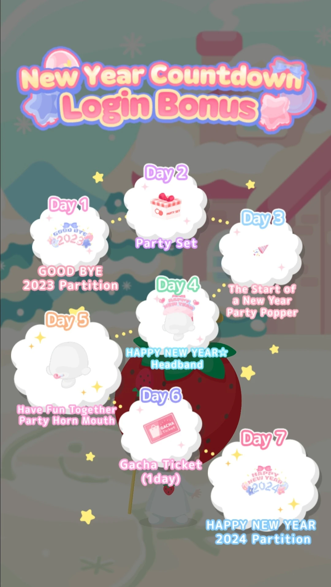 Login Bonuses | Hello Sweet Days Wiki | Fandom