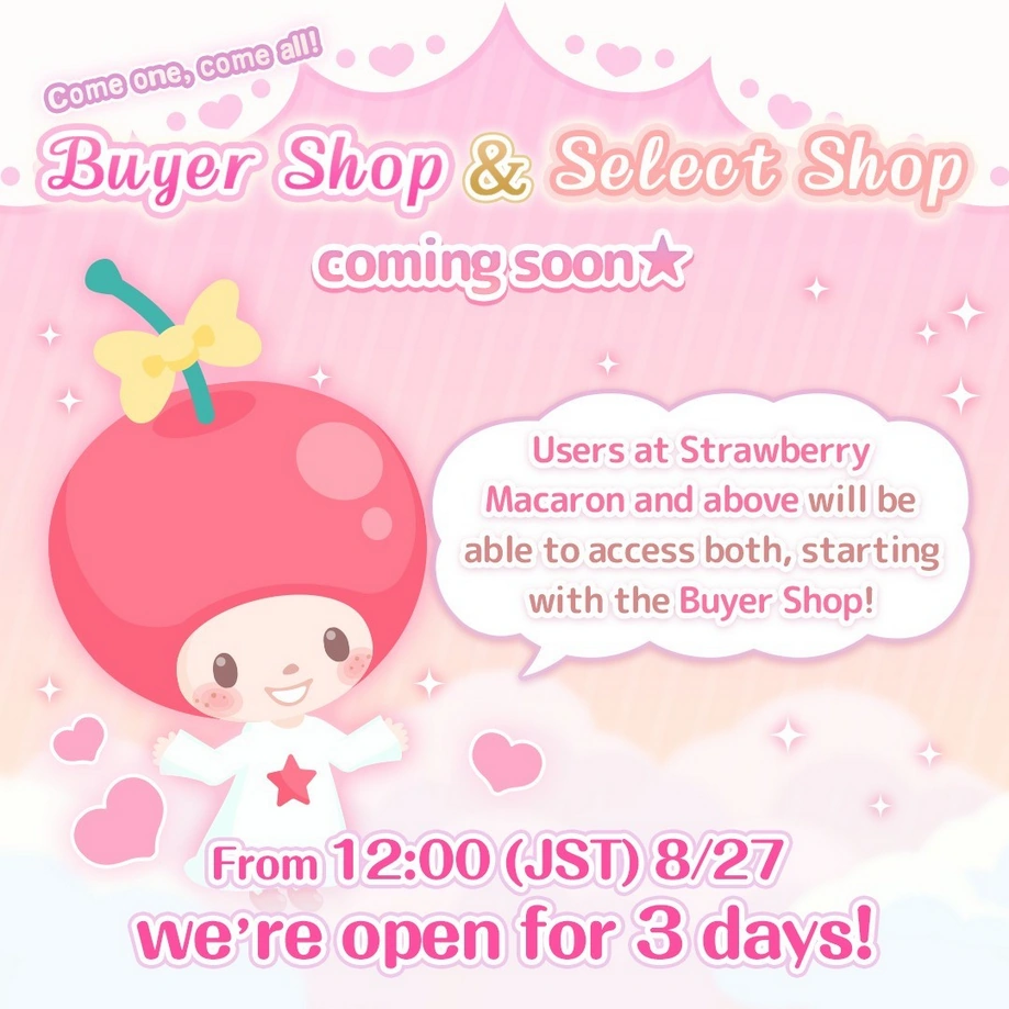 Buyer Shop August 2022 | Hello Sweet Days Wiki | Fandom
