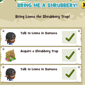 Bring me a Shrubbery! - Old | Here Be Monsters Wiki | Fandom