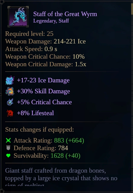 Staff of the Great Wyrm | Heretic Kingdoms Wiki | Fandom