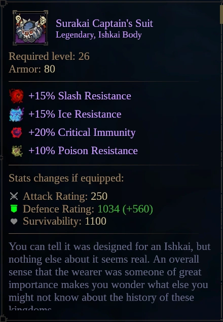 Surakai Captain's Suit | Heretic Kingdoms Wiki | Fandom