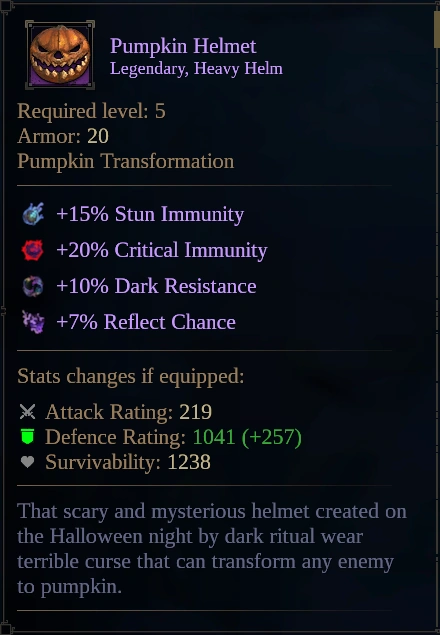 Pumpkin Helmet | Heretic Kingdoms Wiki | Fandom