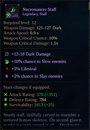Necromancer Staff | Heretic Kingdoms Wiki | Fandom
