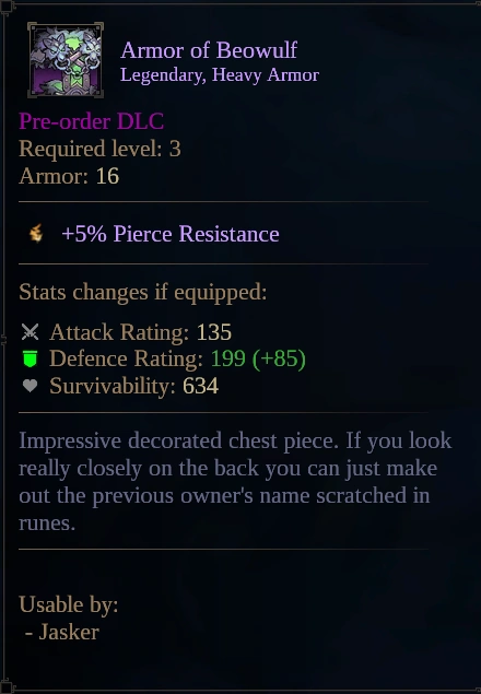 Armor of Beowulf | Heretic Kingdoms Wiki | Fandom