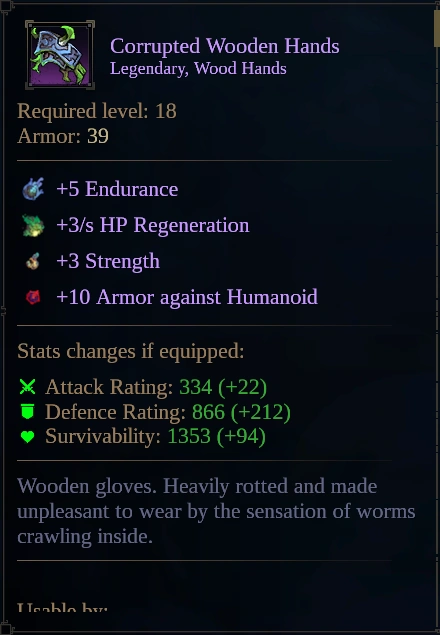 Corrupted Wooden Hands | Heretic Kingdoms Wiki | Fandom