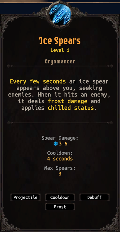 Ice Spears | Heretical Wiki | Fandom