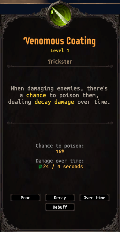 Venomous Coating | Heretical Wiki | Fandom