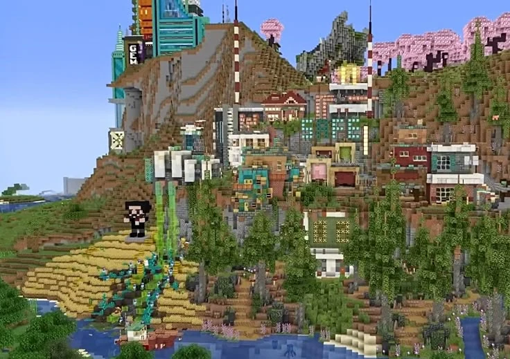 Magic Mountain Row | Hermitcraft Wiki | Fandom