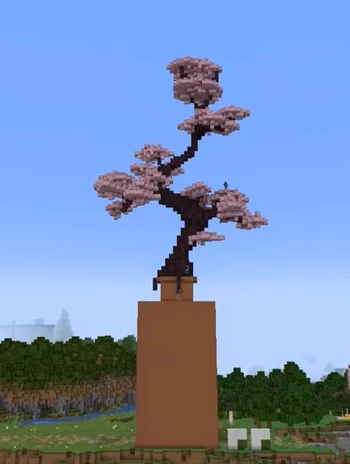 Giant Bonsai Cherry Blossom Tree | Hermitcraft Wiki | Fandom