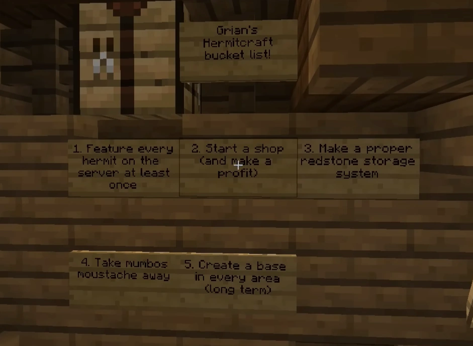 Grian's Hermitcraft bucket list | Hermitcraft Wiki | Fandom