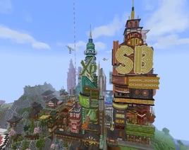 SmallishBeans' Cyberpunk City | Hermitcraft Wiki | Fandom