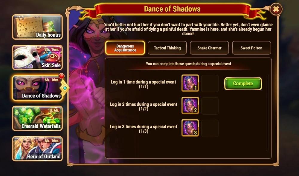 Dance of Shadows | Hero Wars Wiki | Fandom