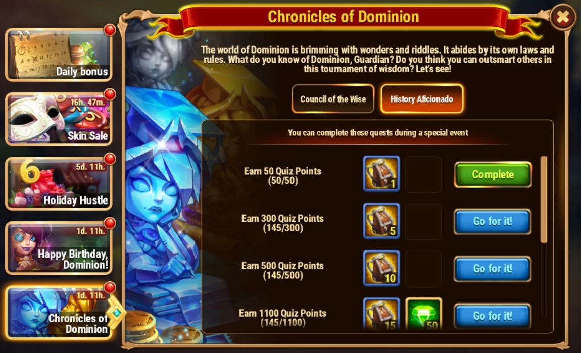 Chronicles of Dominion | Hero Wars Wiki | Fandom