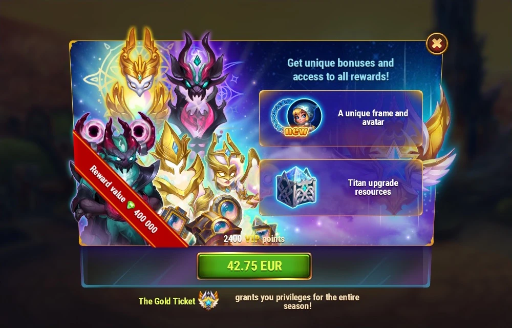 Frozen Treasure Season | Hero Wars Wiki | Fandom