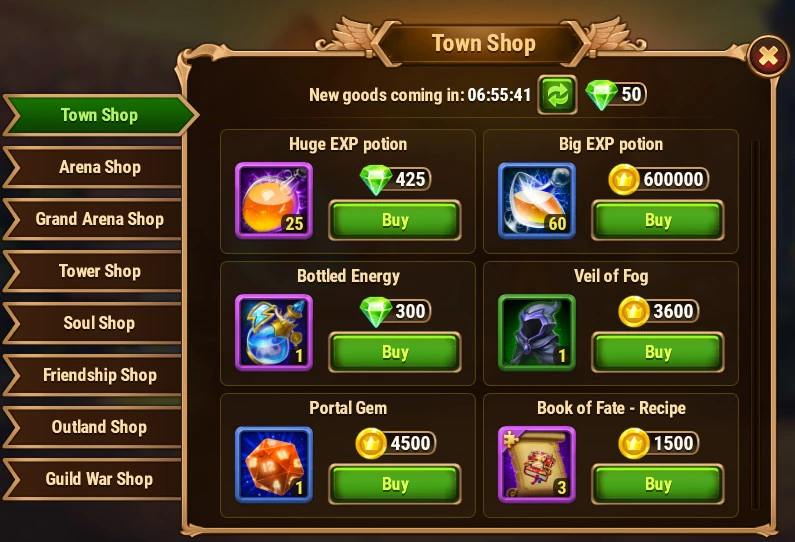 Town Shop | Hero Wars Wiki | Fandom