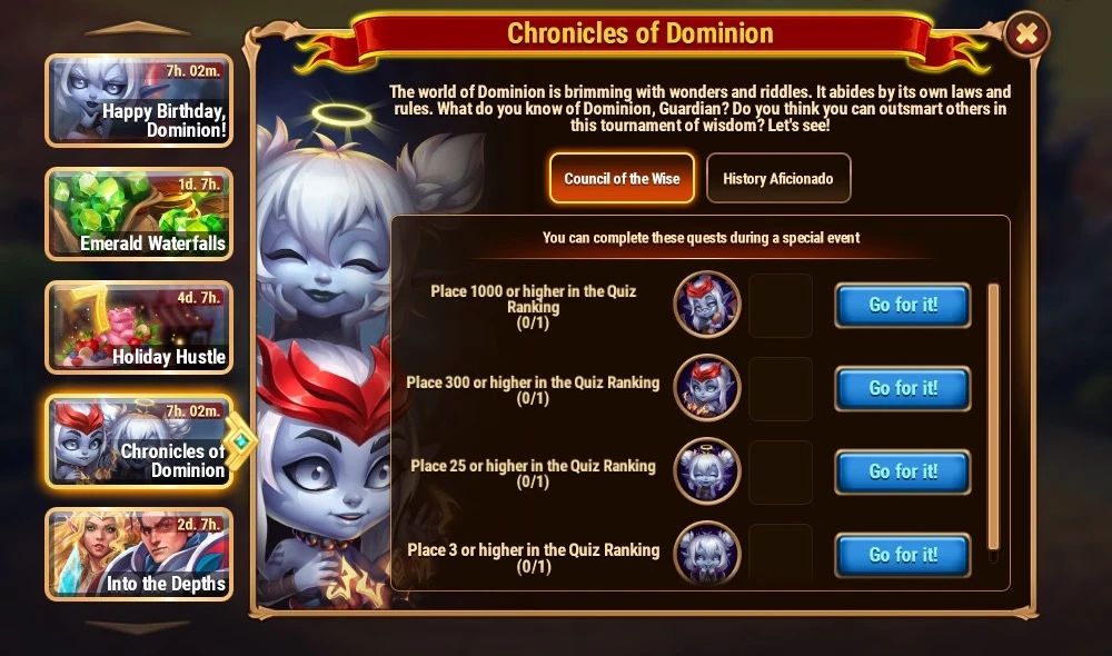 Chronicles of Dominion | Hero Wars Wiki | Fandom