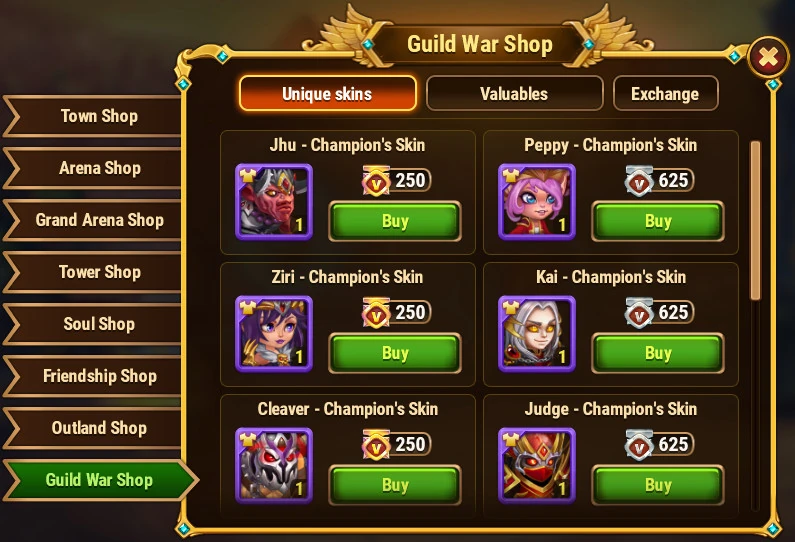 Guild War Shop | Hero Wars Wiki | Fandom