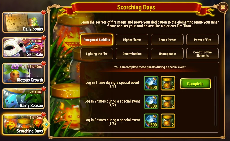 Scorching Days | Hero Wars Wiki | Fandom