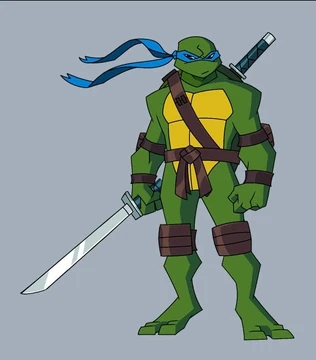 how to draw leonardo ninja turtle
