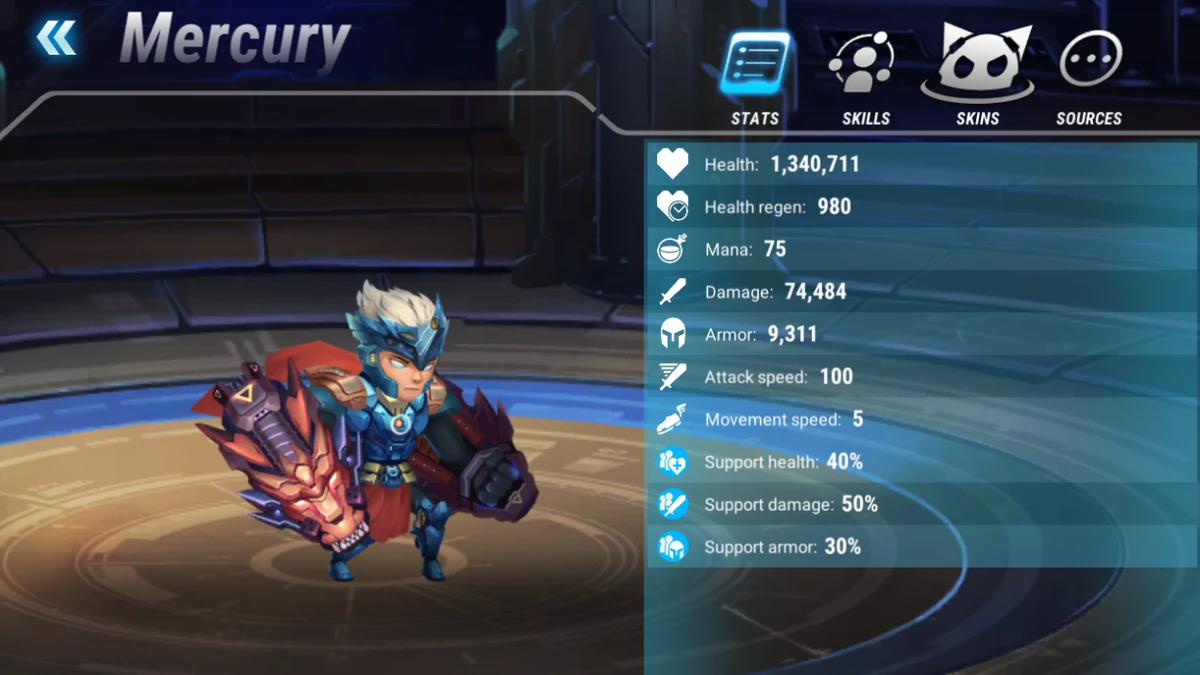 Mercury | Heroes Infinity Wiki | Fandom