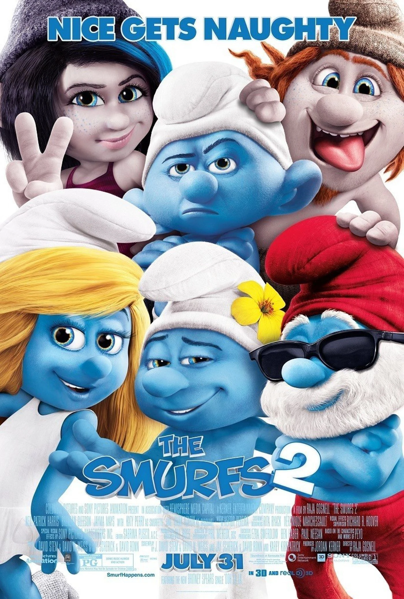 The Smurfs Characters Together