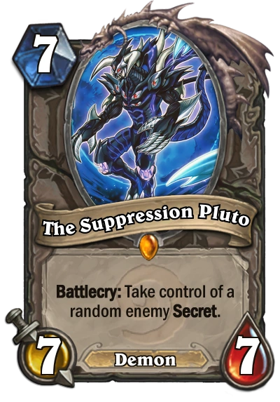 The Suppression Pluto | Hearthstone: Heroes of Yu-Gi-Oh! Fan Mod Wikia | Fandom