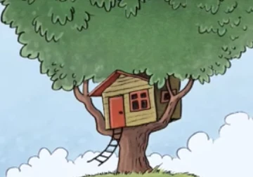 cartoon treehouse