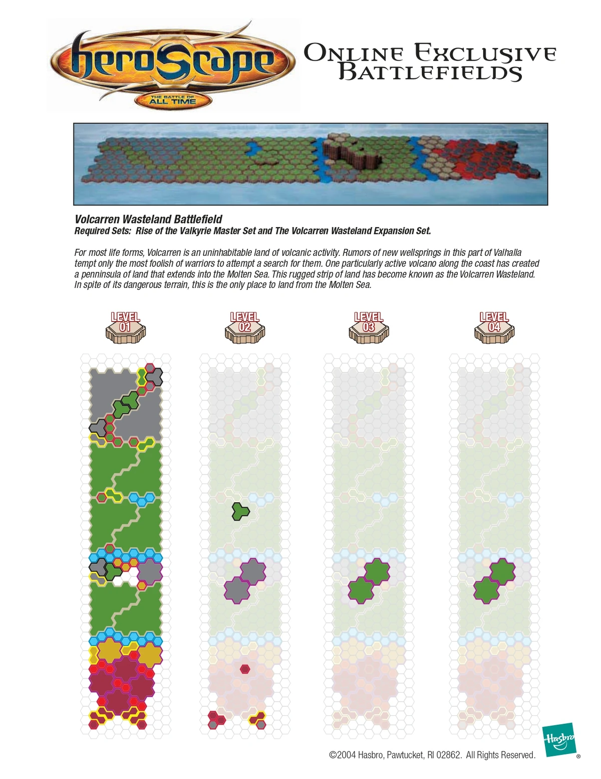 Volcarren Wasteland (Battlefield) | HeroScape Wiki | Fandom