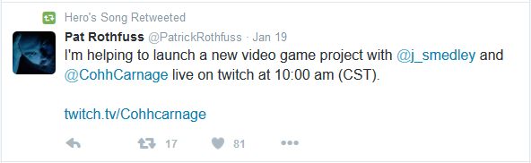 Kickstarter - Hero's Song Wiki